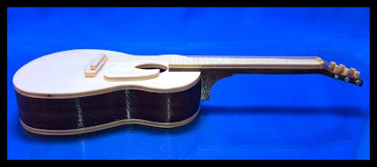 Scrollsaw Workshop: 8.5" Mini Guitar. Realistic scroll saw pattern.