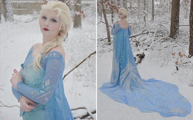 Disney Princess Dresses-18 Year Old American Girl Creates Amazing ...