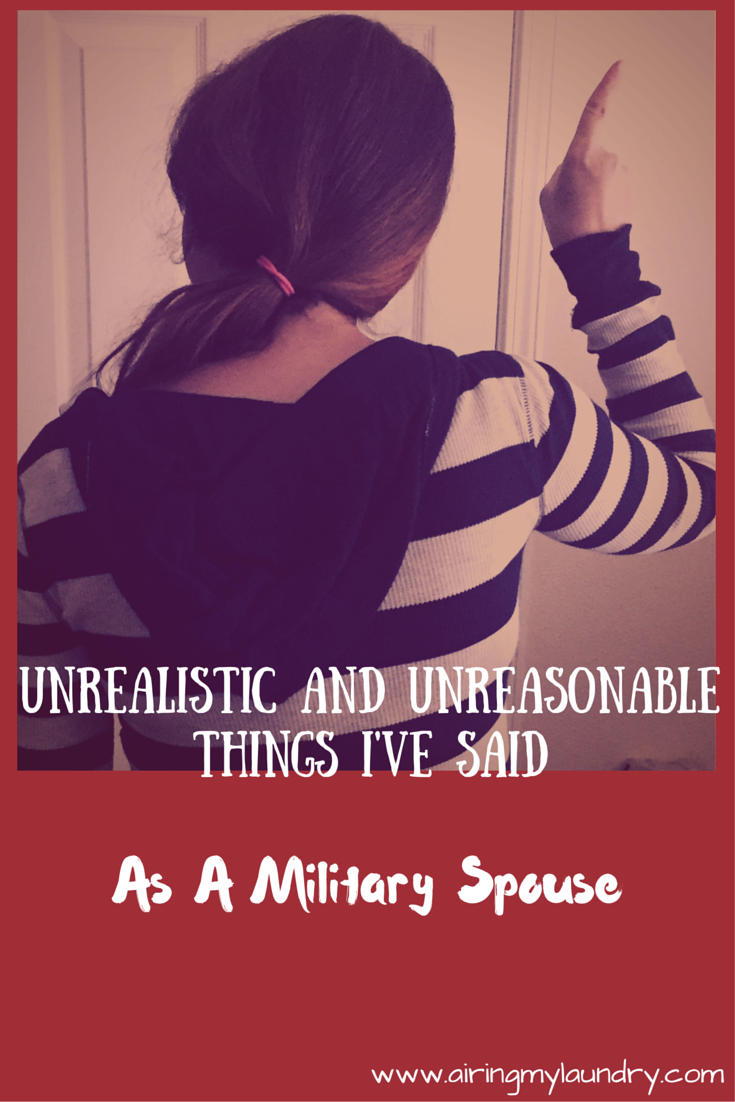 Airing My Laundry, One Post At A Time...: Unrealistic And Unreasonable ...