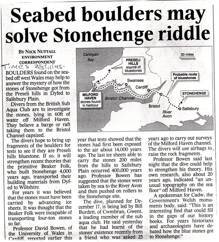 Stonehenge and the Ice Age: Some ancient history: those lost bluestones