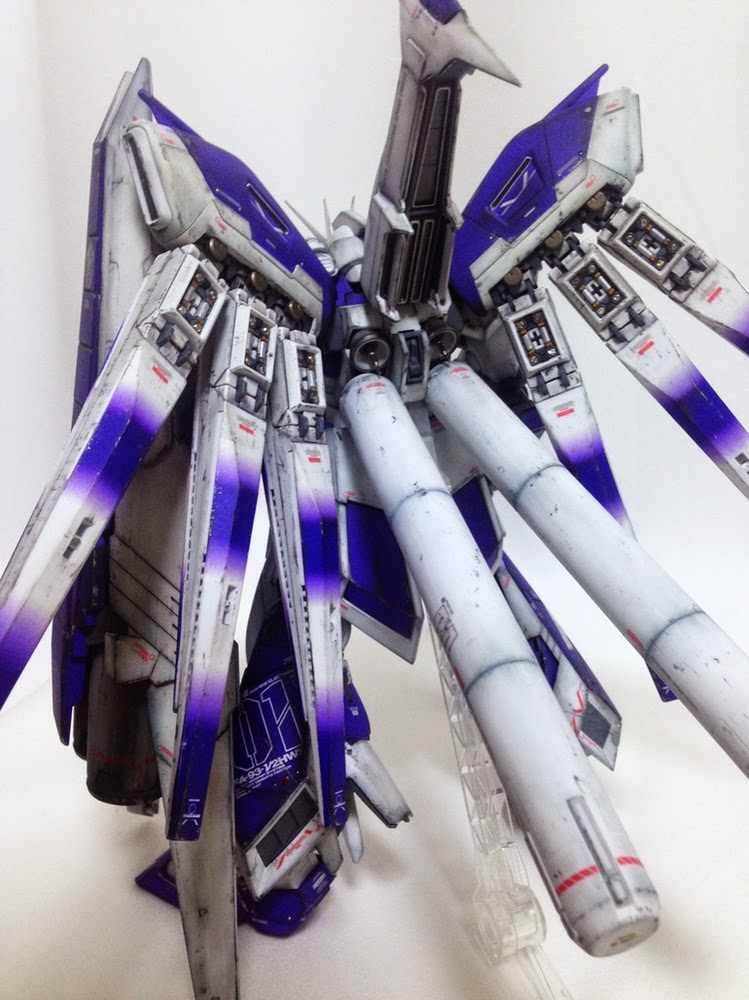 Painted Build: MG 1/100 RX-93-v2 Hi-nu HWS Ver. Ka