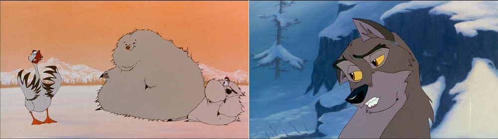 Colorful Animation Expressions: Bear Fight in the Snow