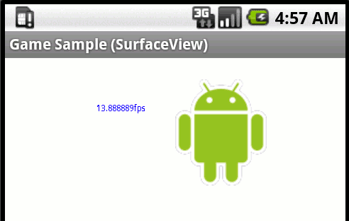 yamachan's Android Development: SurfaceViewを試す (SurfaceView Example)