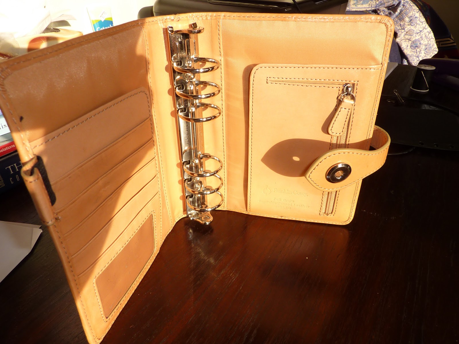 Plannerisms: Franklin Covey vegetable tanned leather binder