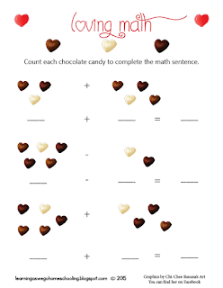 Learning As We Go: Chocolate Heart Candies Math Worksheets