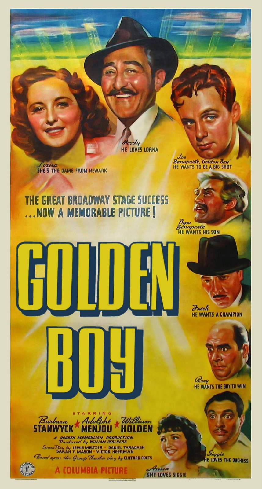 A Mythical Monkey writes about the movies: Golden Boy: The 75th ...