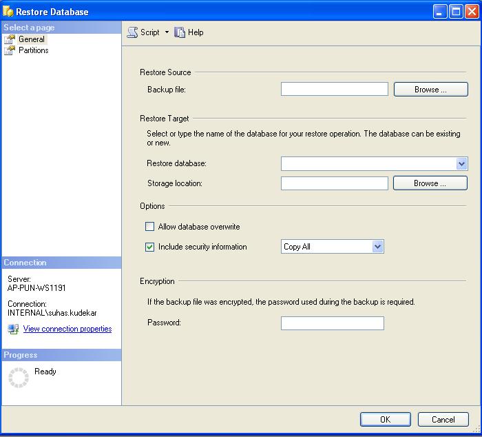 Suhas R. Kudekar: Restoring an SSAS Database (CUBE). Suhas R. Kudekar: Restoring an SSAS Database (CUBE).