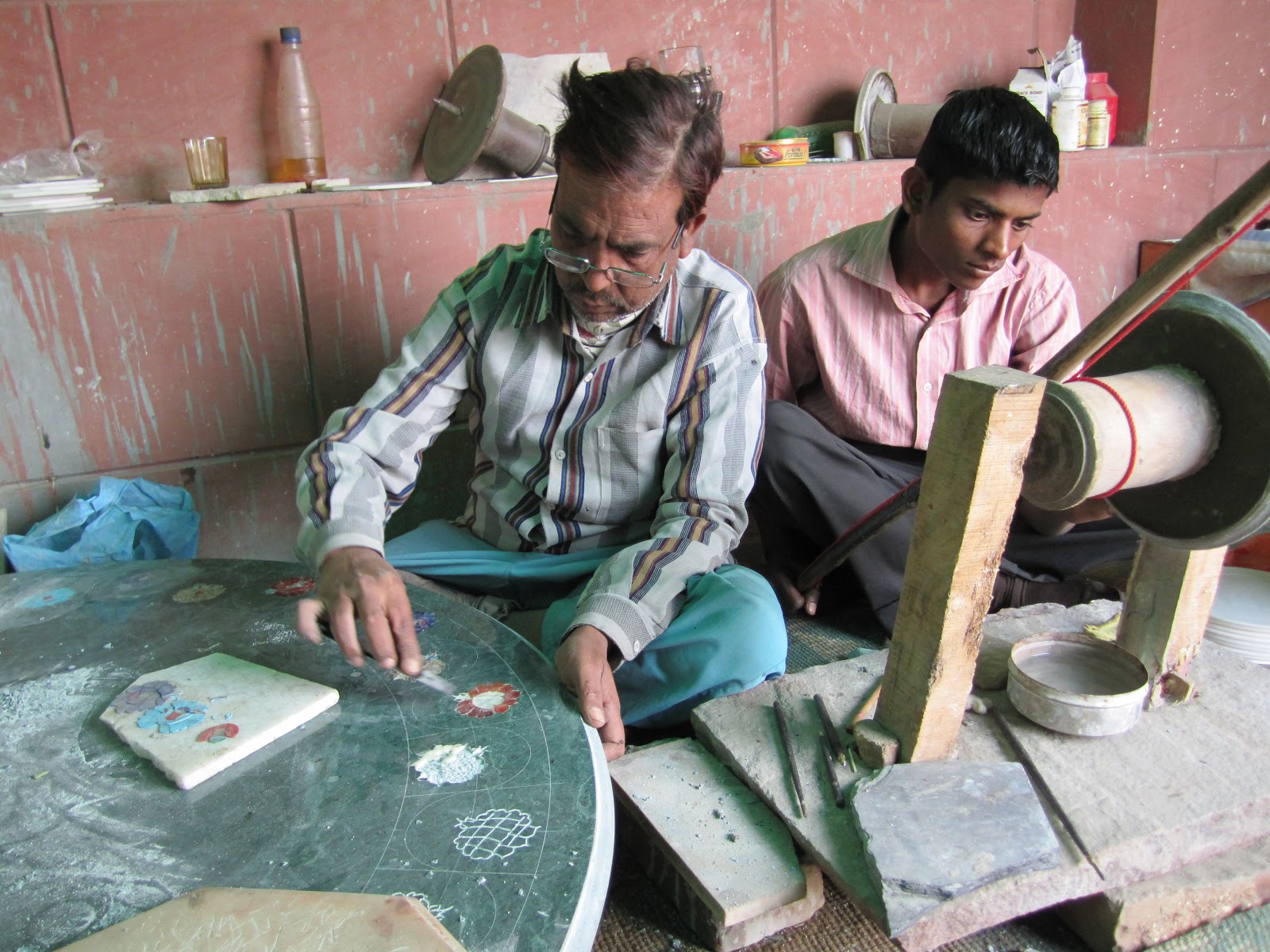 A Sakura Story: India - Agra Marble workers