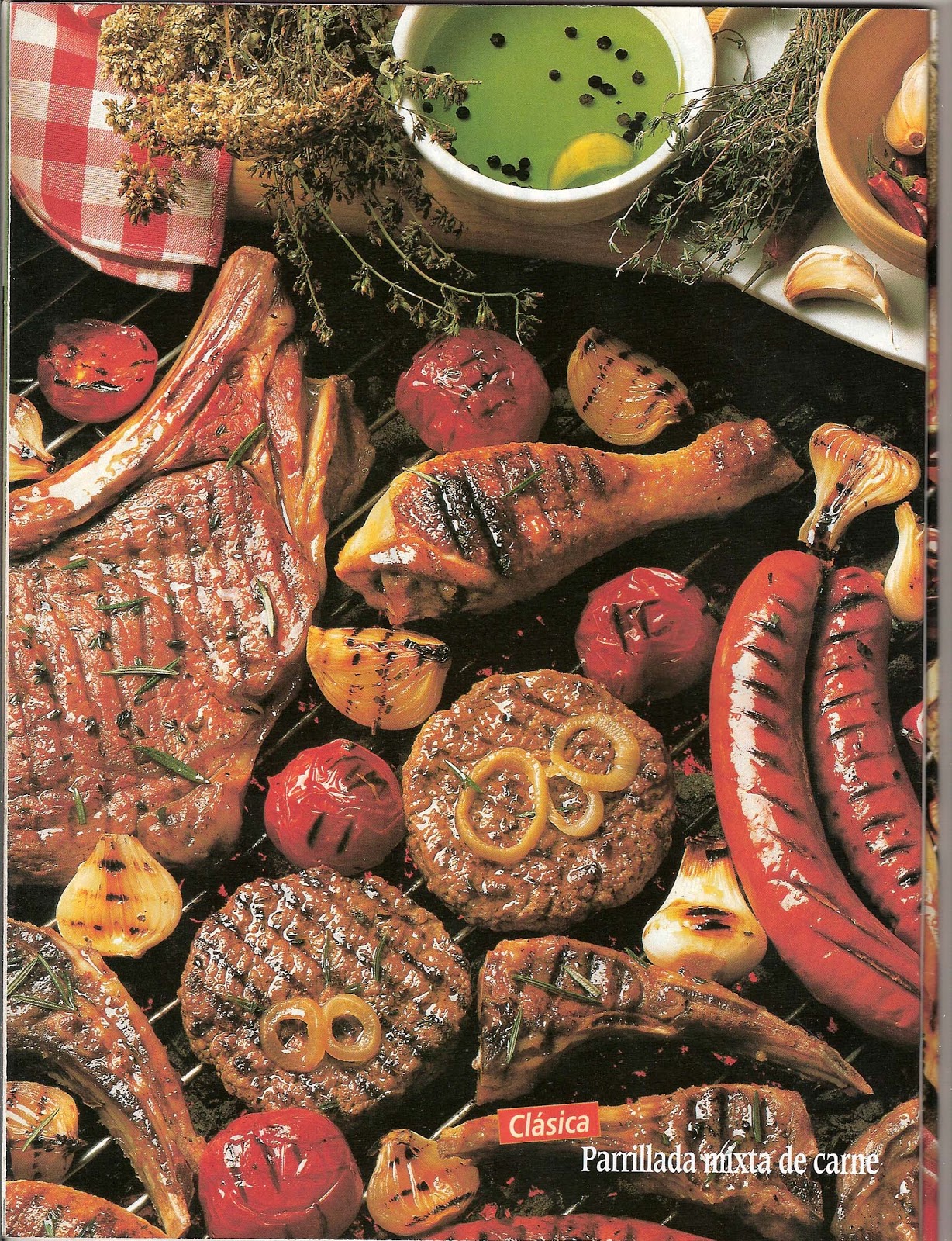 RECETAS DE COCINA DE PAZ Y MARQUES: PARRILLADA MIXTA DE CARNE