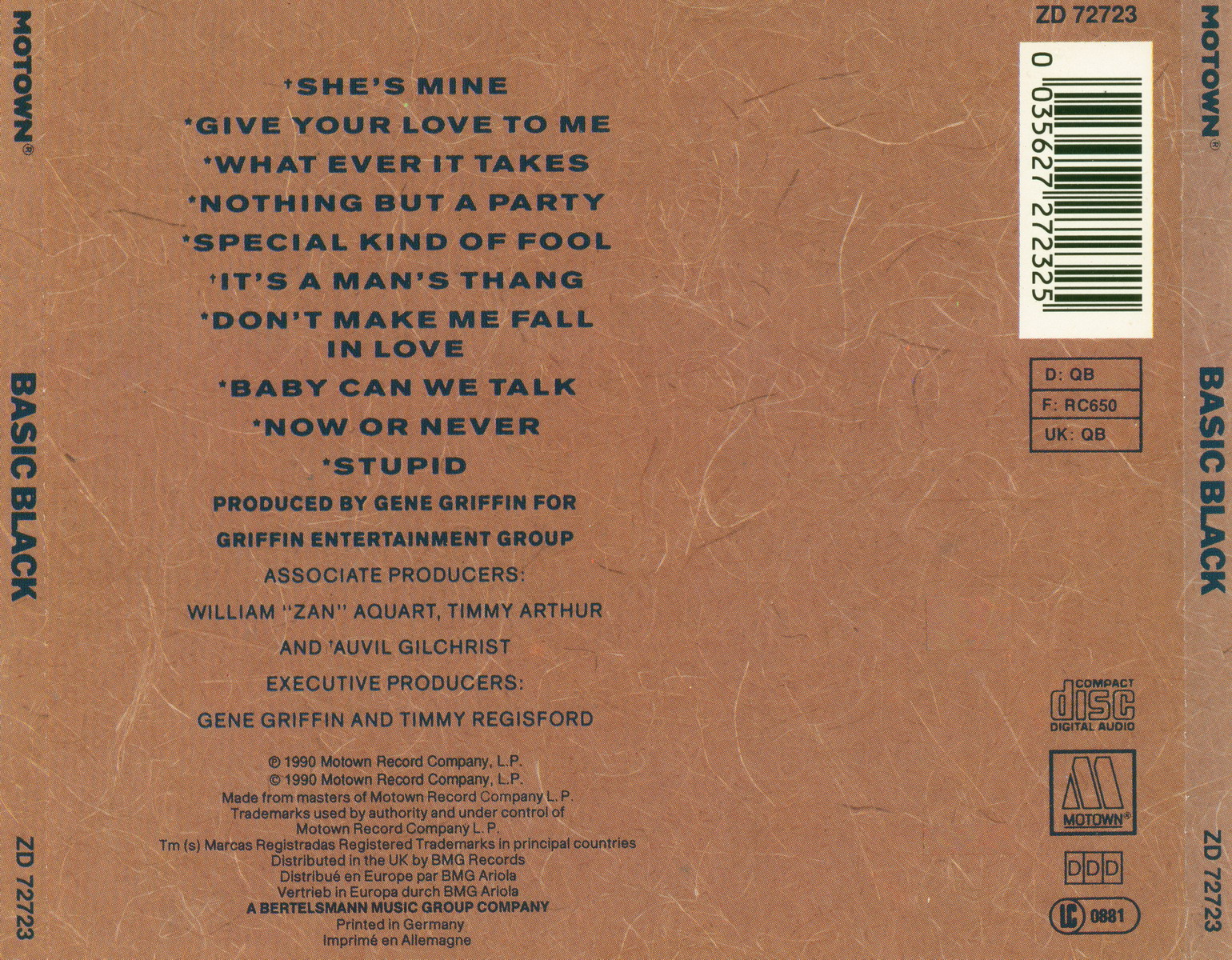 BENTLEYFUNK RNB CITY: BASIC BLACK 1990