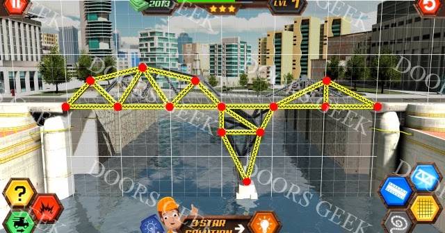 Bridge Construction Simulator [Medium] Level 7 ~ Doors Geek