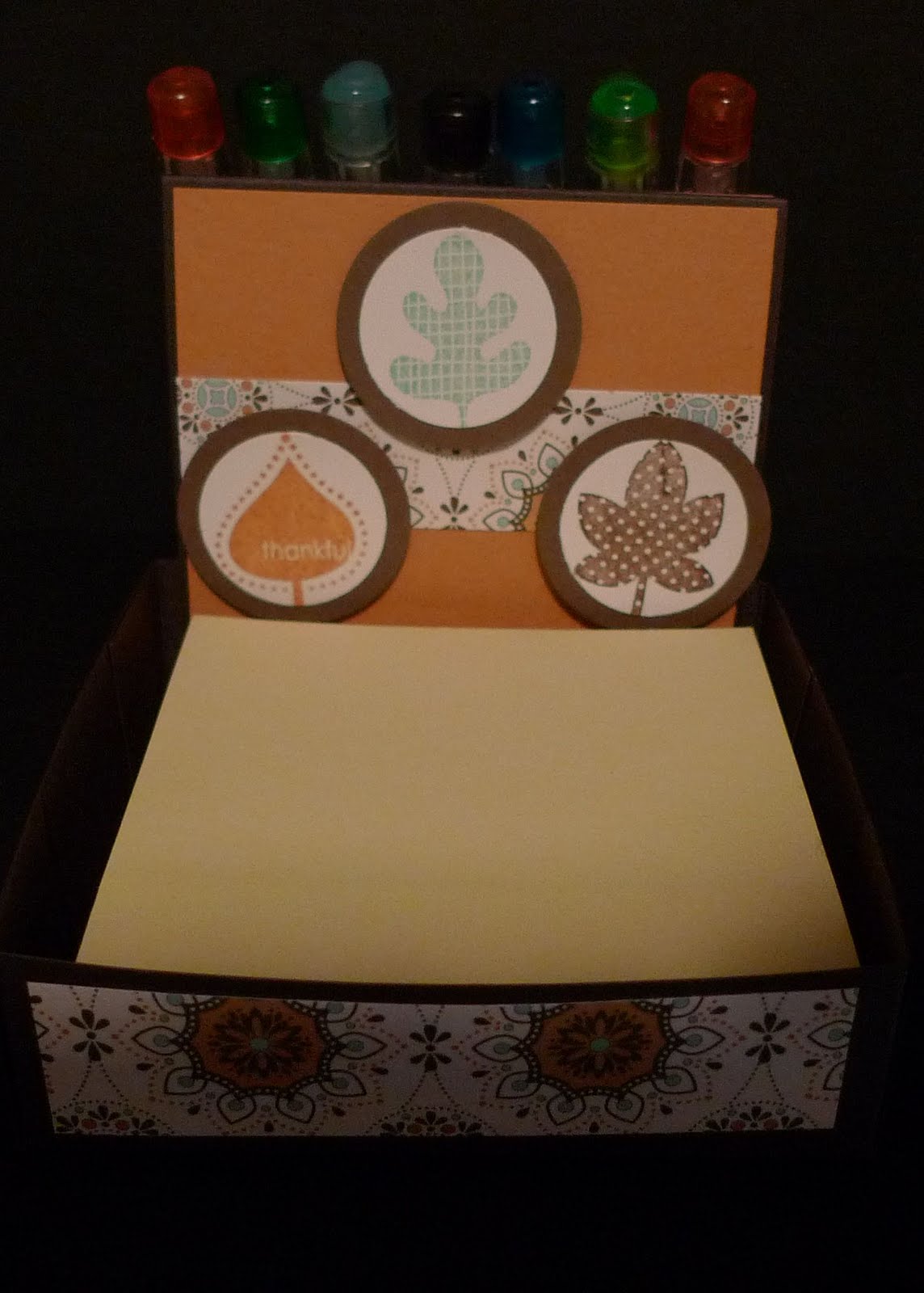 Fun Post it Note Holder! - Karina Chin, Stampin' Up! Demonstrator