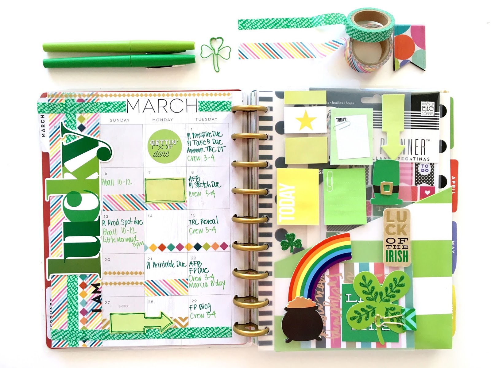 Lump, Bump and Clump!: March Planner - mambi