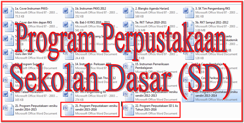 Program Kerja Perpustakaan Sd : Contoh Program Kerja Kepala ...