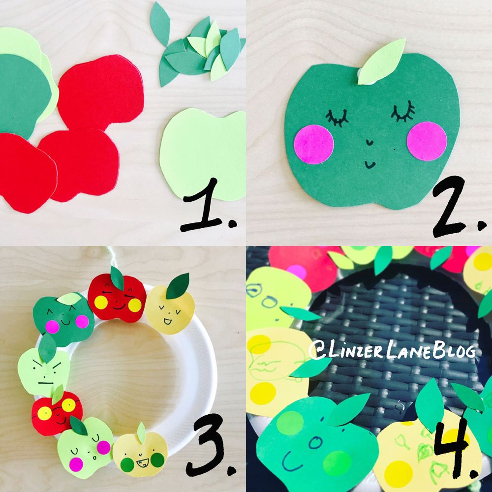 Linzer Lane: Apple Face Wreath Craft