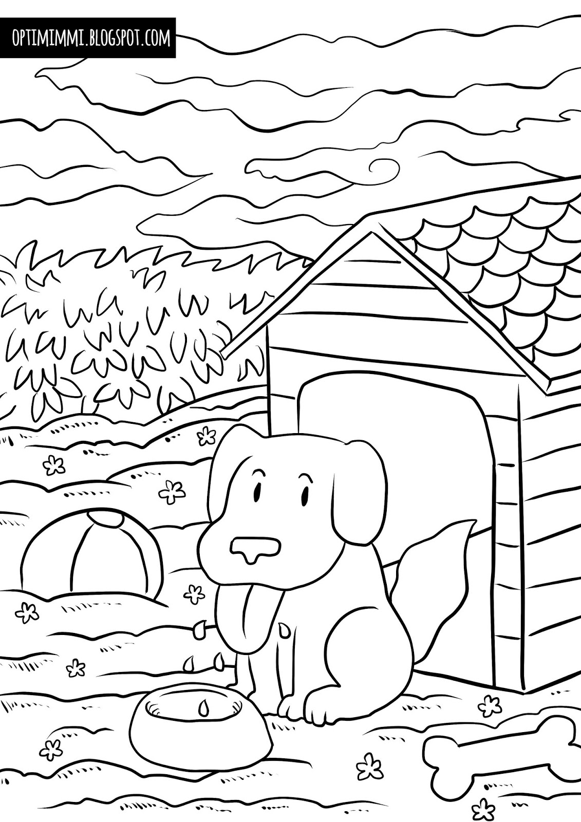 6 Drooling (Inktober 2018, a coloring page) / 6 Kuolaaminen (Inktober ...