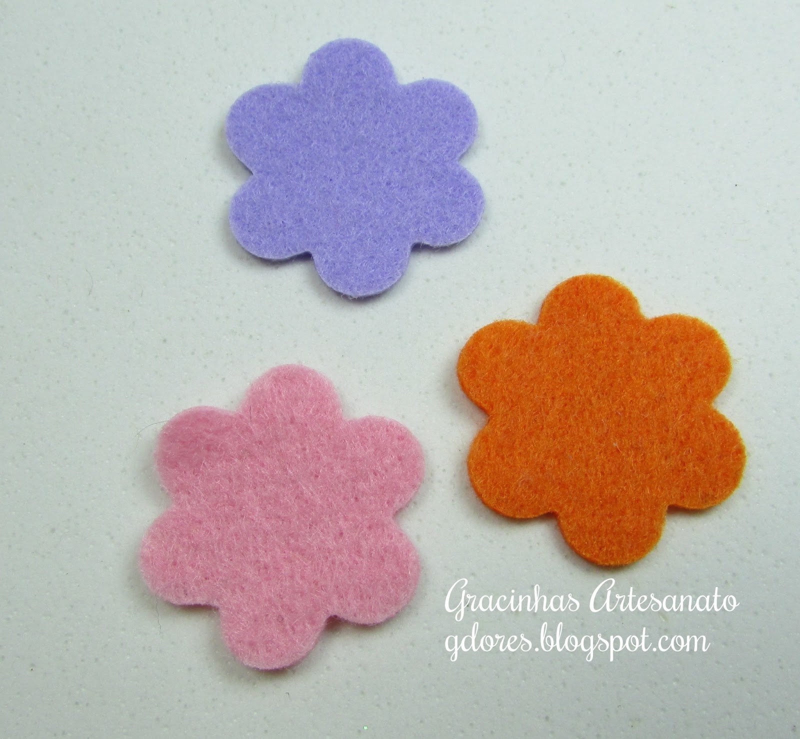 Tutorial de flores em feltro | Gracinhas Artesanato