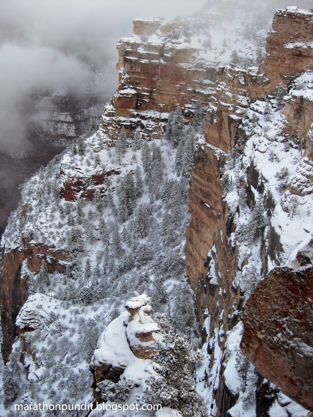 Marathon Pundit: (Photos) Grand Canyon in Snow, part one