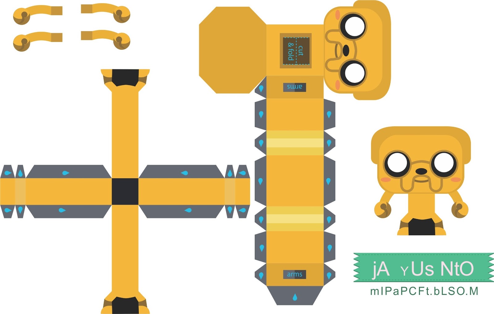 The Adventure Time (br): Hora de Papercraft