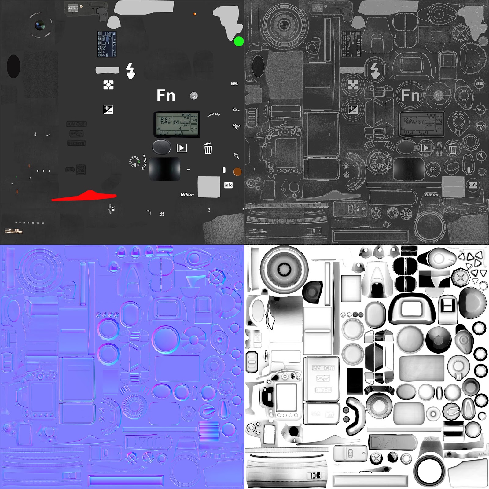 3D modeling and texturing.