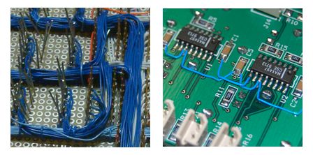 PCB repairs with wrapping wire