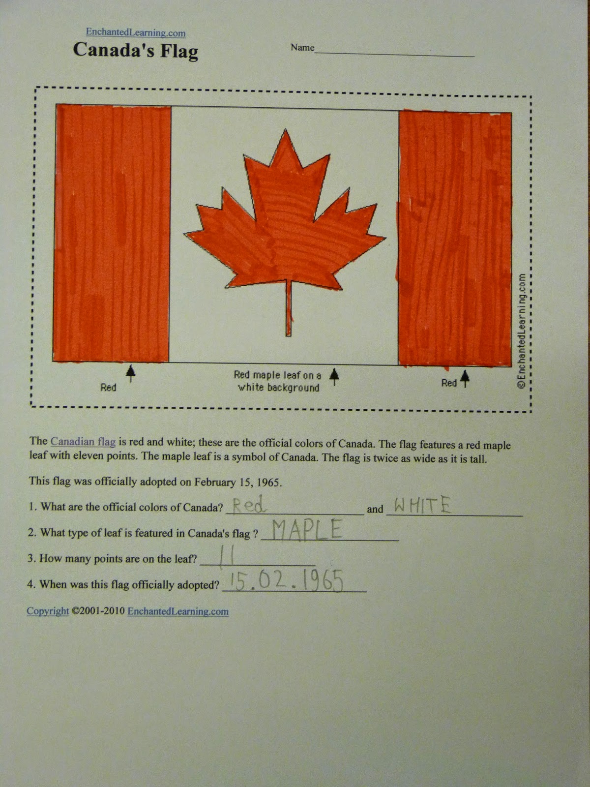 Canada geography project