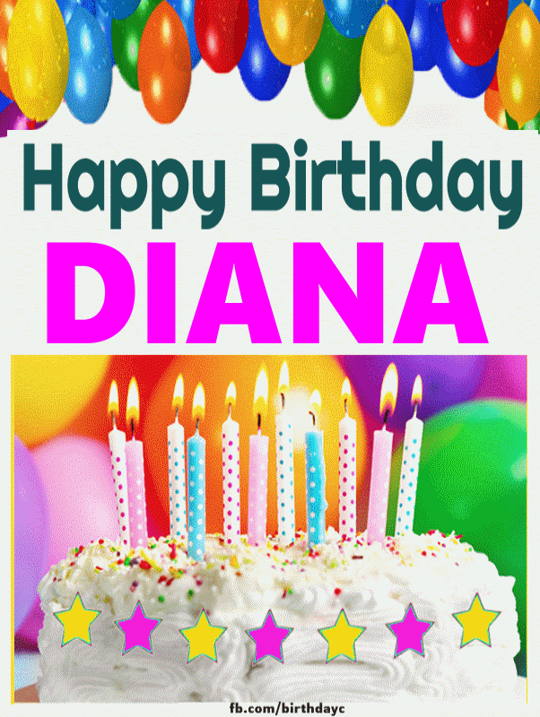 Happy Birthday DIANA images gif