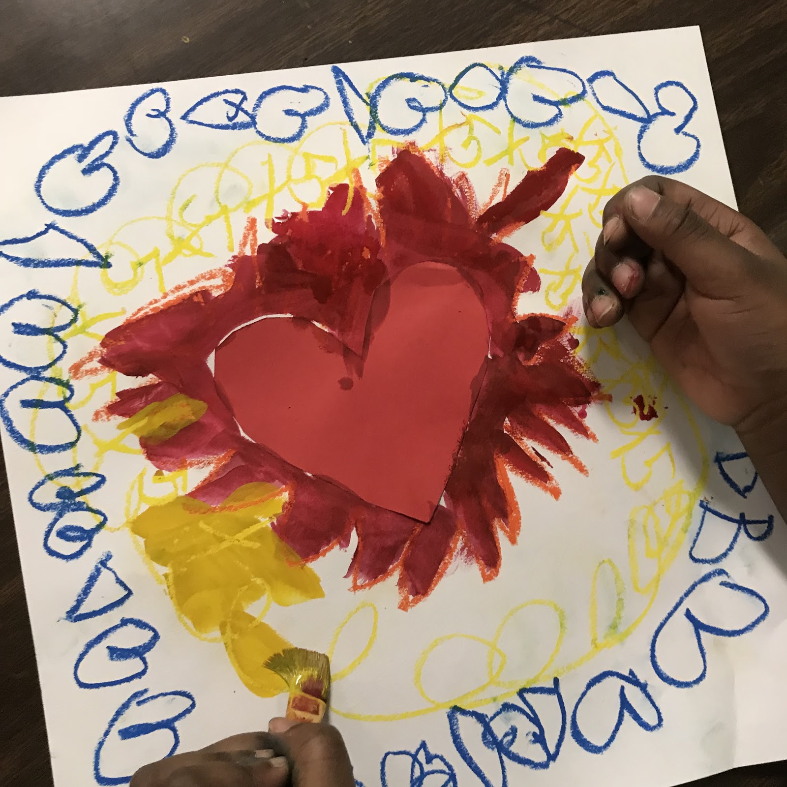 Elements of the Art Room: Kindergarten Radiating Design Hearts