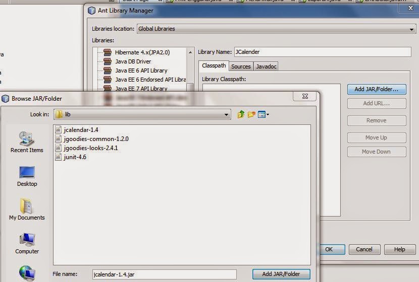 Adding a calendar in netbeans | Program Desktop
