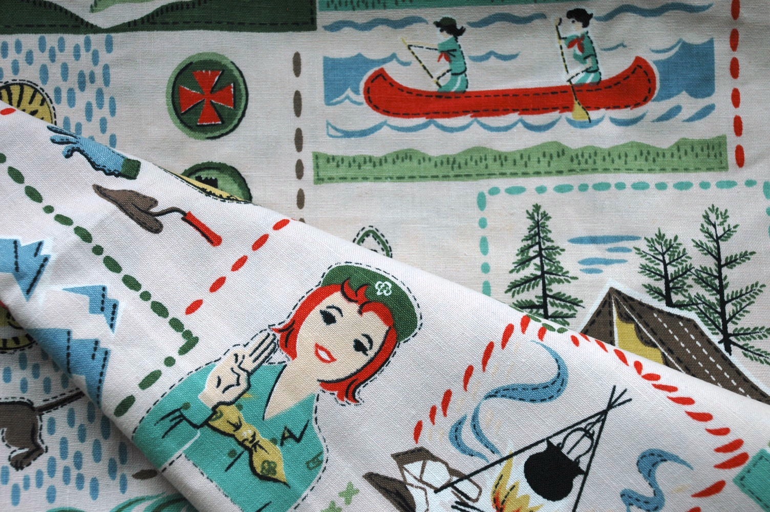 Sentimental Baby: Original 1959 Girl Scout Fabric