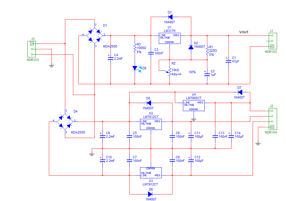 Diseño de un laboratorio electrónico básico: Primera Parte: Fuente de ...
