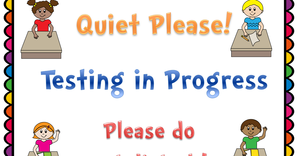 Quiet Testing Clipart
