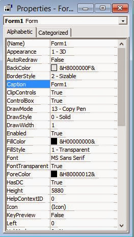 Pengenalan ToolBox dan Properties Pada Microsoft Visual Basic 6.0