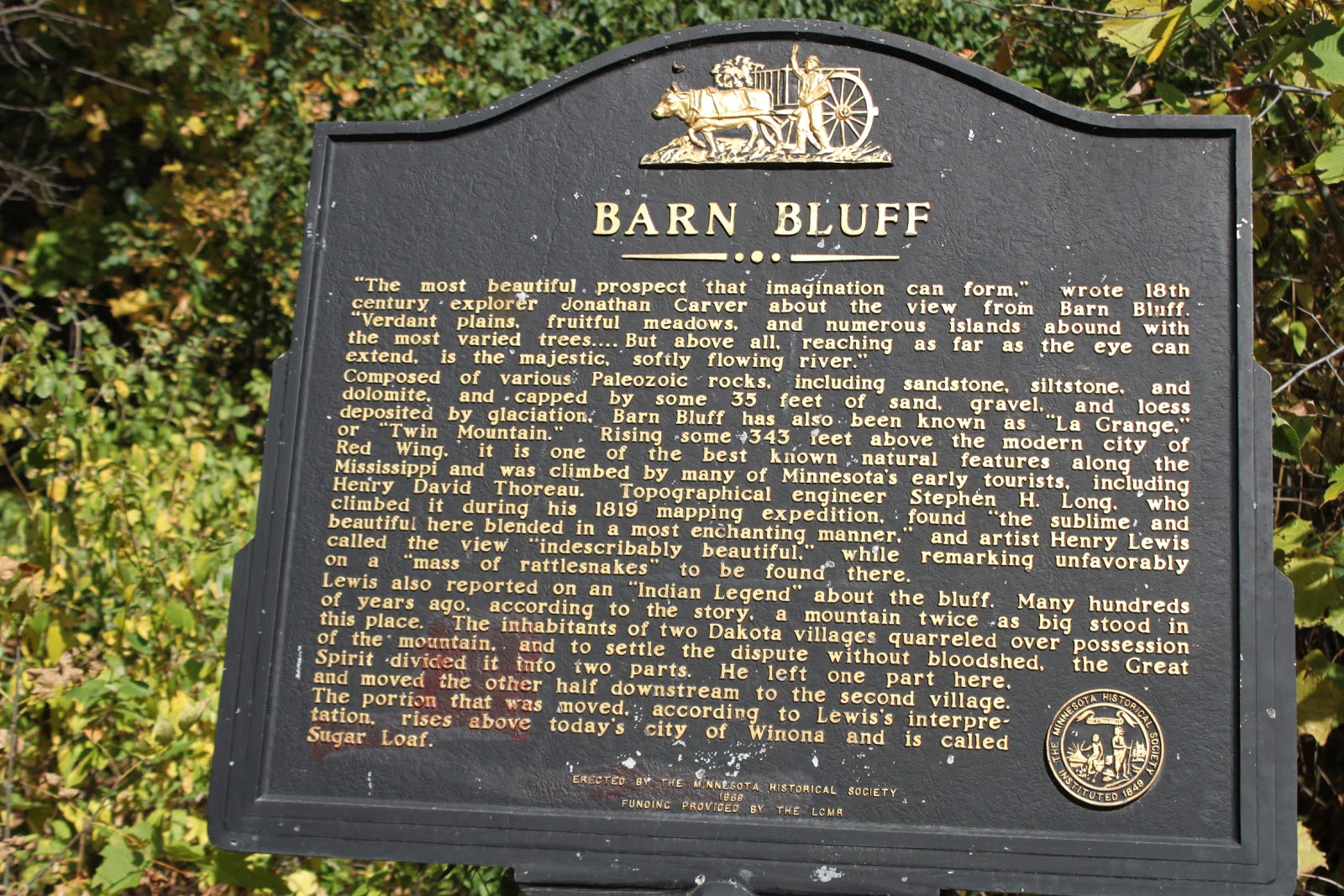 Russman's spot: Hiking Barn Bluff Red Wing