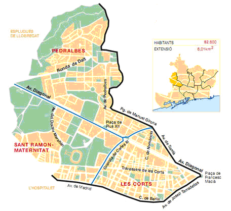 Les Corts, un barri estancat en un vot convergent i popular des de la ...