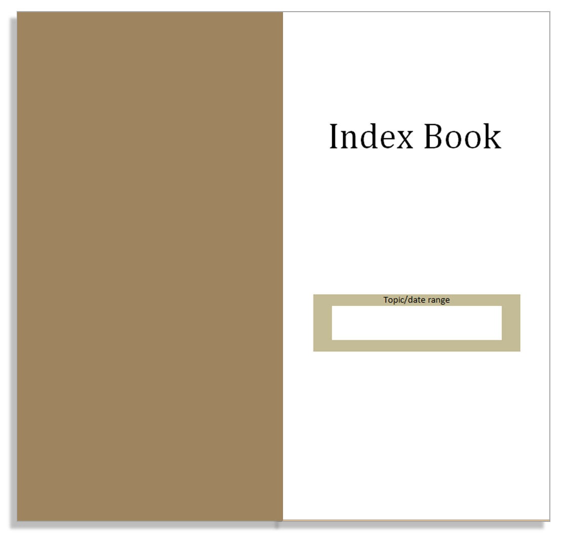 My Life All in One Place: An Index Book (A-Z) for your traveler's notebook