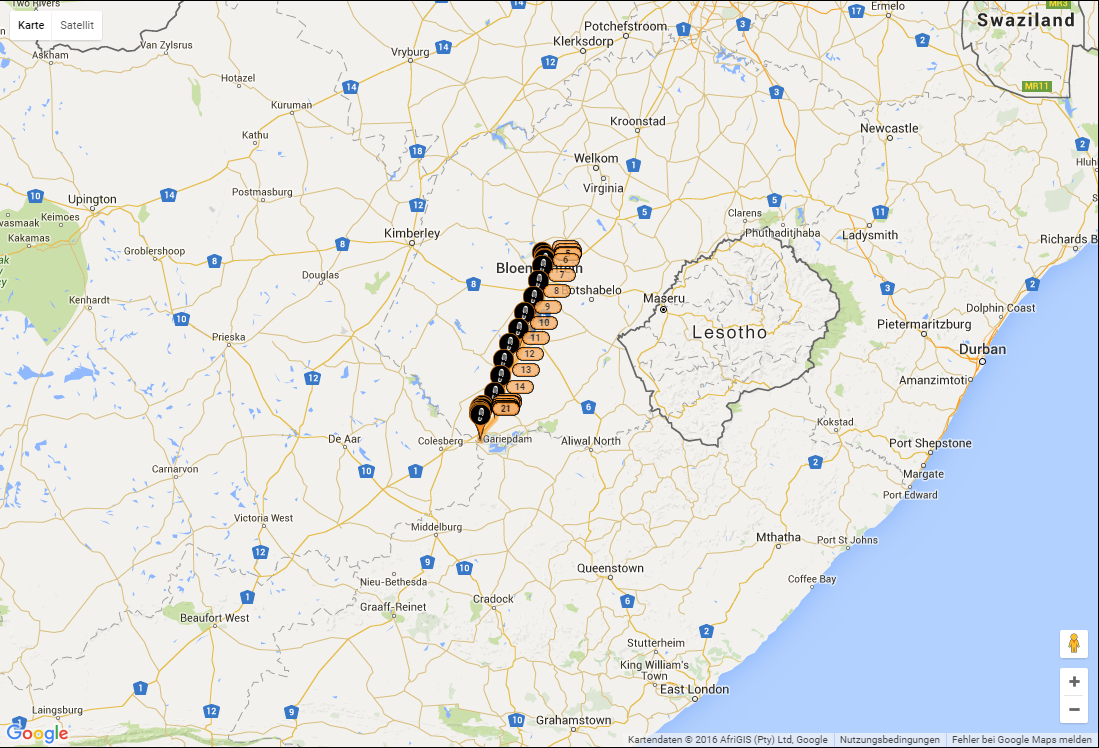 ARCUS M at Bitterwasser: Gariep Dam