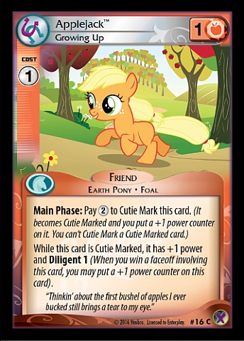 MLP Applejack, Growing Up CCG Cards | MLP Merch