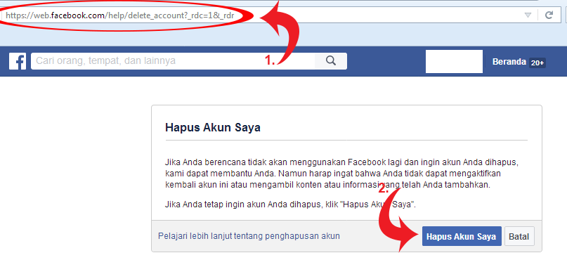 Cara Menghapus Akun Facebook (Sementara dan Permanen) - IqbalMoz