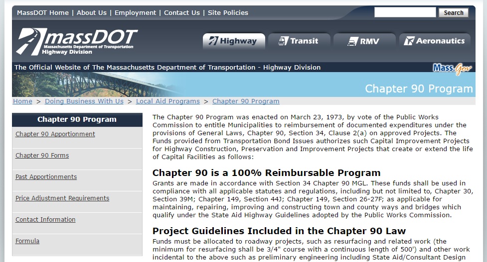 Franklin Matters: Governor Baker Signs $200 Million Bill for Chapter 90 ...