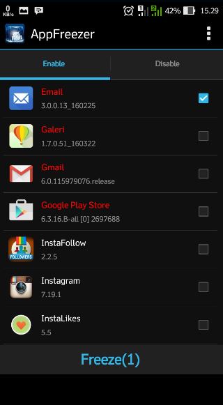 How Easy Freeze Internal Applications - Sharing Tutorial
