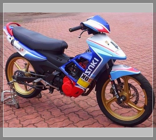 Gambar Modifikasi Shogun Kebo 110 Trail Road Race Ceper Terkeren 2020