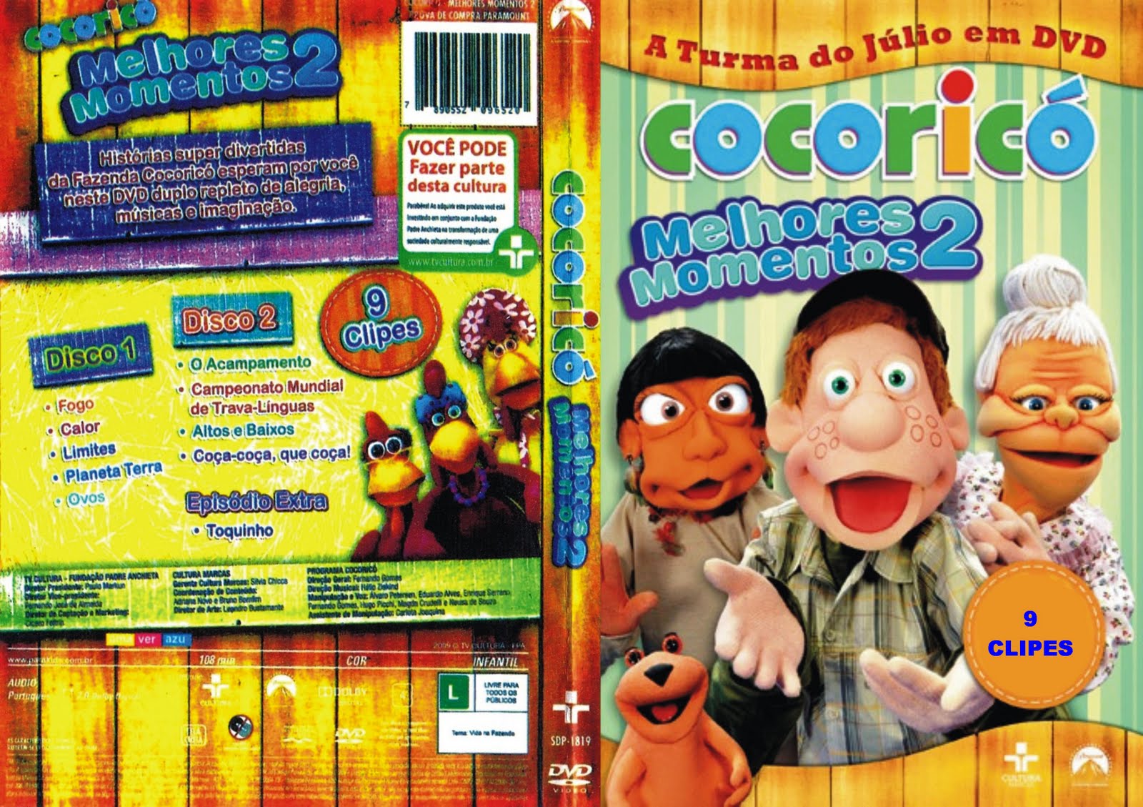 Capa Cocoricó - Melhores Momentos 2:Covers Filmes