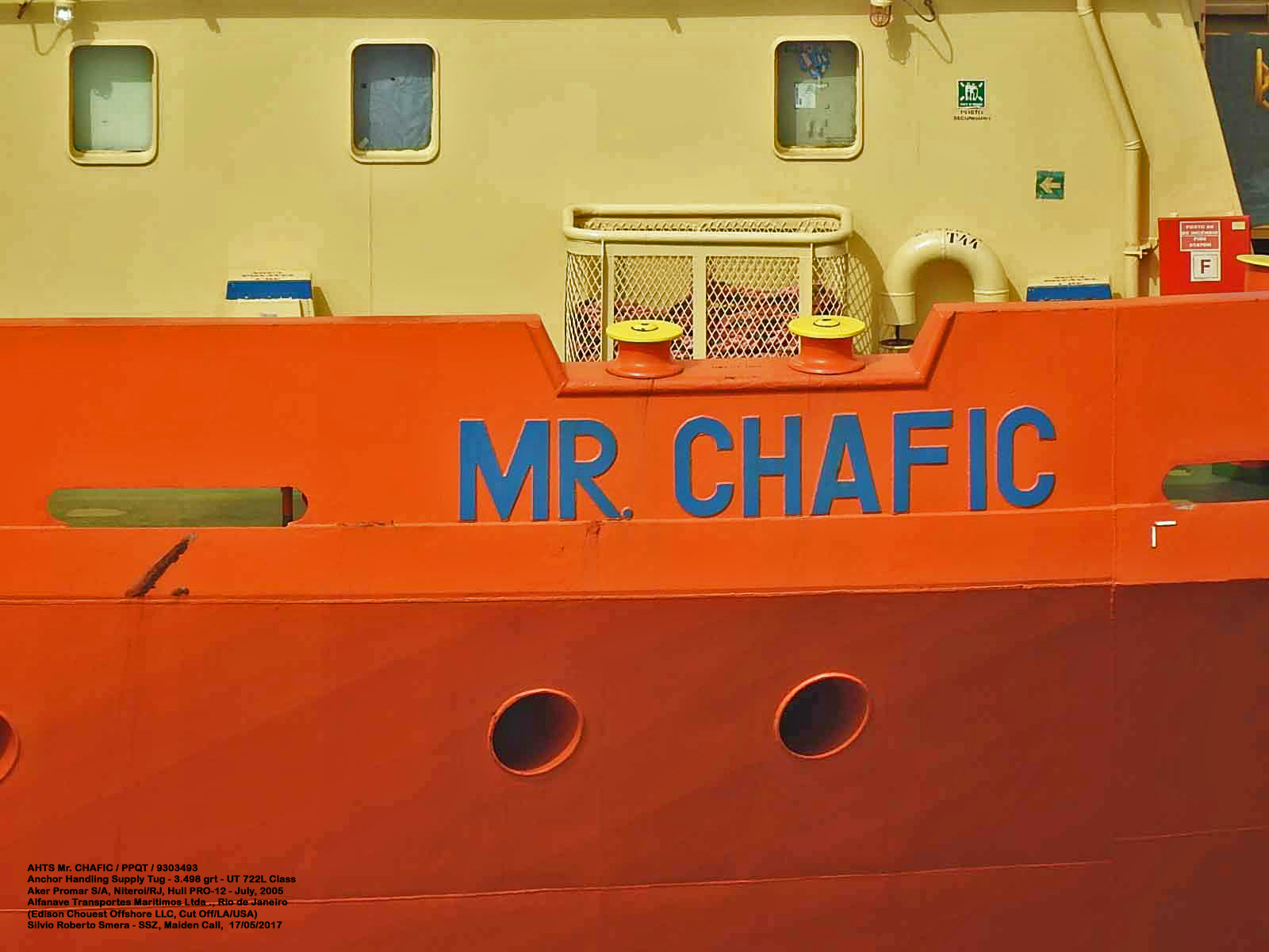 Santos Shiplovers: AHTS Mr. Chafic / PPQT, Maiden call Santos. Saipem ...