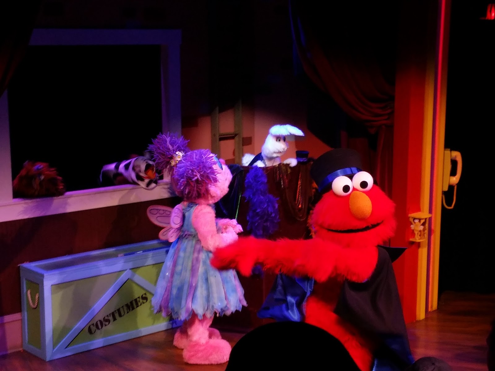 Big Bird Bridge: Photos of Elmo the Musical, Halloween show