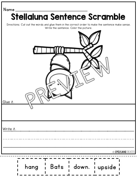 Emily Jane Creates: STELLALUNA UNIT