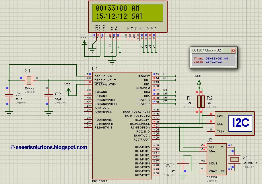 Lcd 20x4 Interfacing With Pic16f877a Simulation