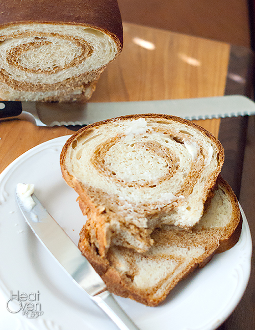 Swirled Yeast Bread ~ Heat Oven to 350