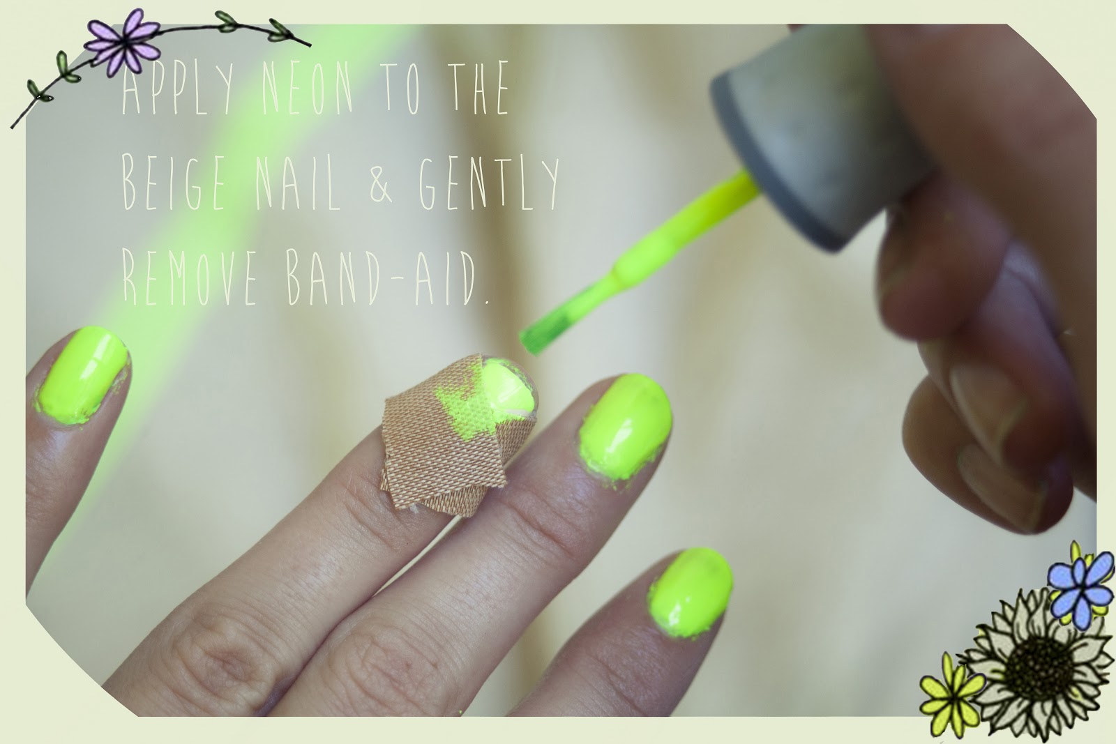 Neon & Beige Nail Tutorial | AuDeCouture
