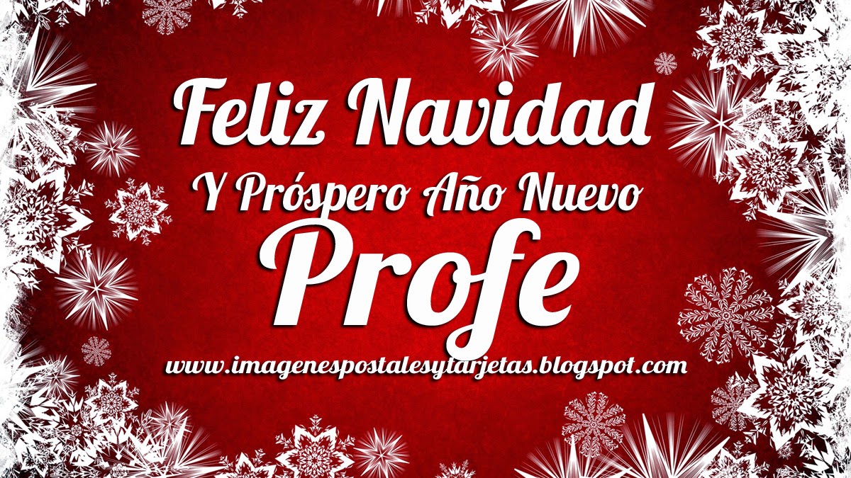 Tarjeta de Navidad para Profesor ~ Imagenes Postales y Tarjetas